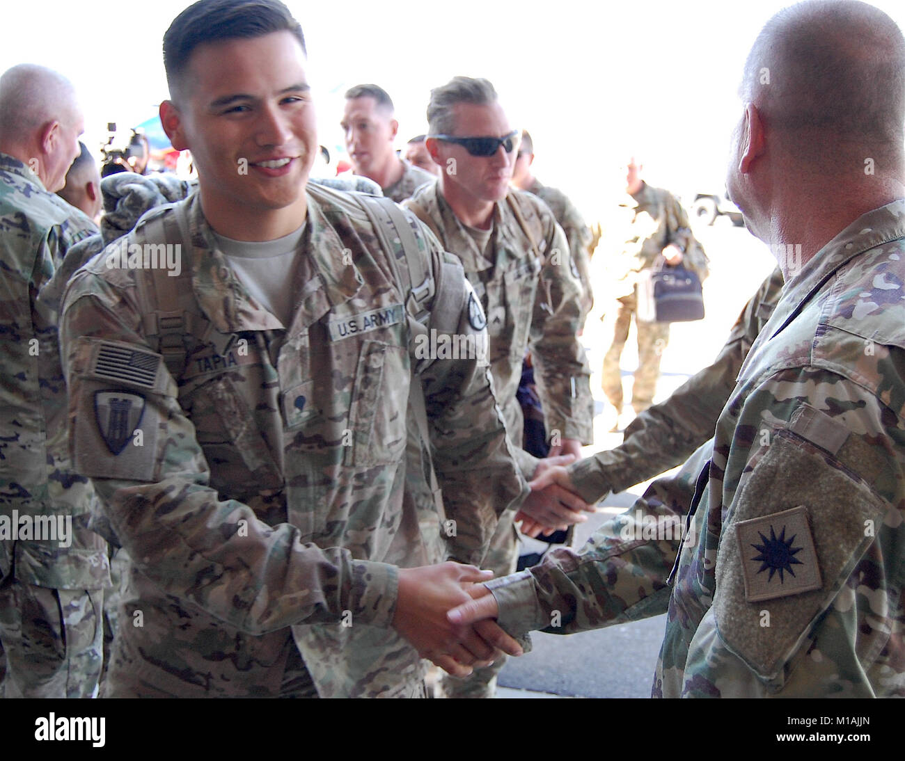 About 160 soldiers from the Cal Guard's 649th Engineer Company returned ...