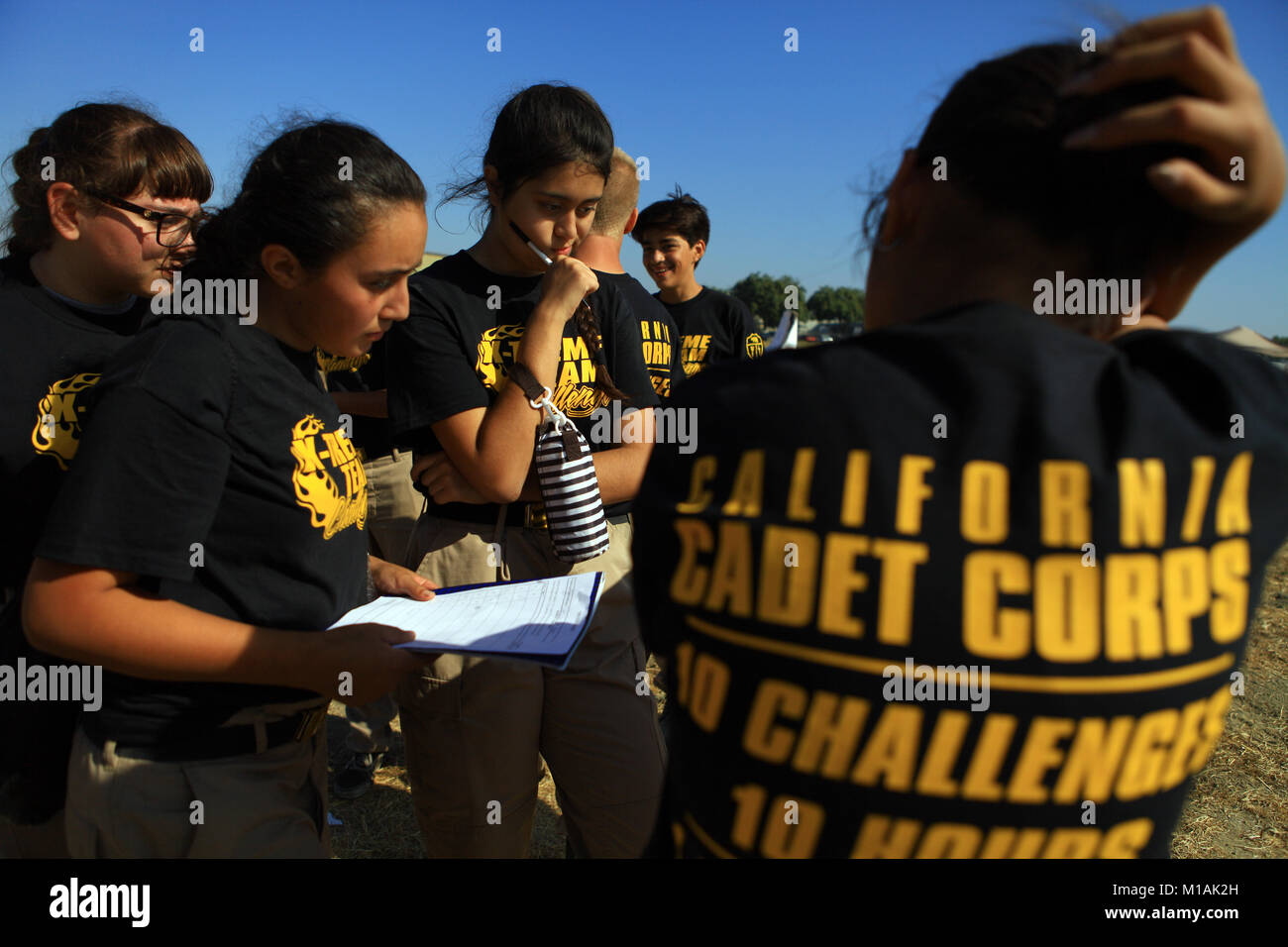 California Cadet Corps Cadet 1st Class Alexa Roman, an eighth grader at ...