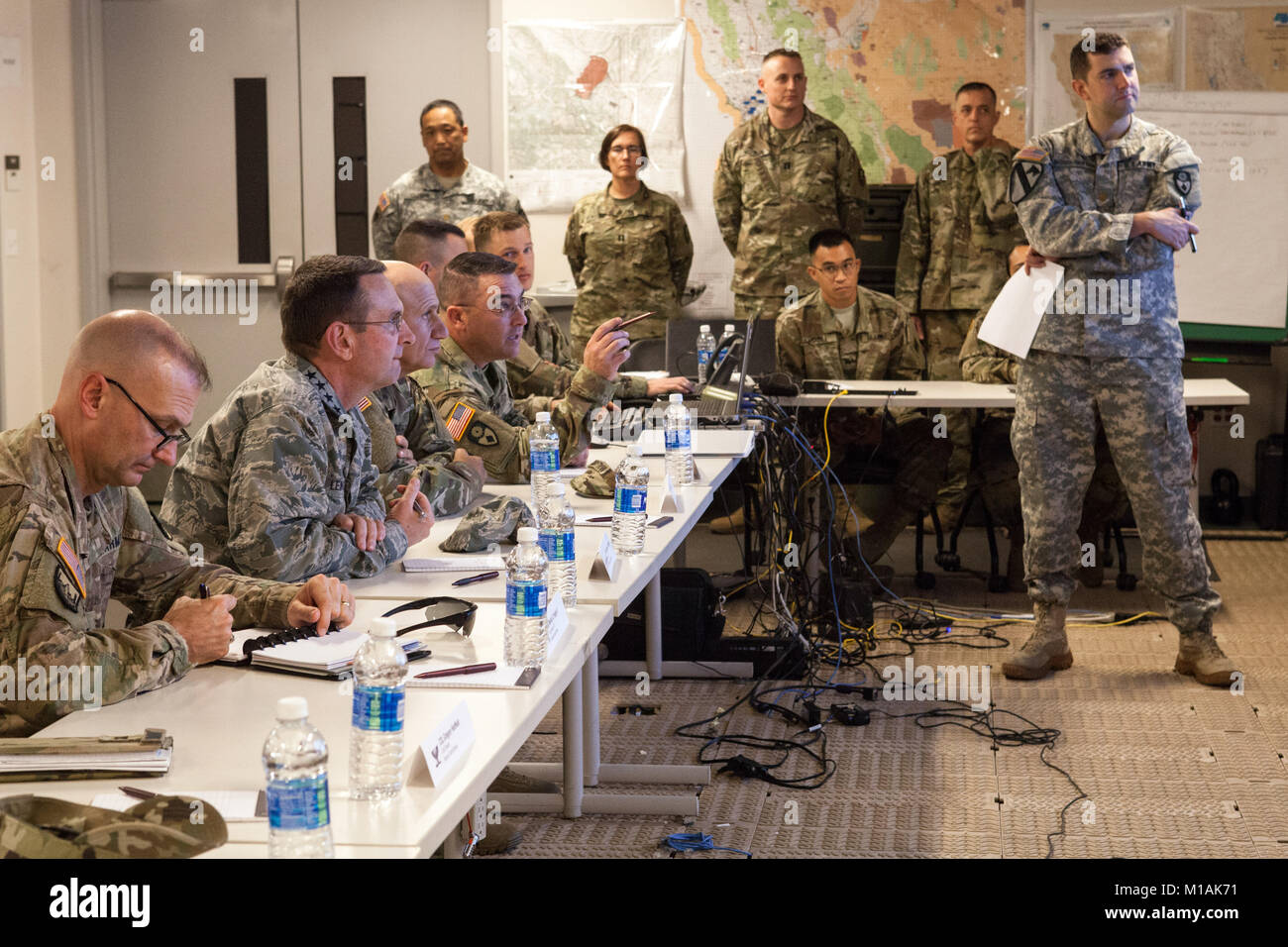 Air Force Gen. Joseph Lengyel, National Guard Bureau Chief, second from ...