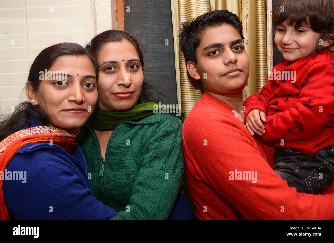 Indian healthy family portrait hi-res stock photography and images - Alamy