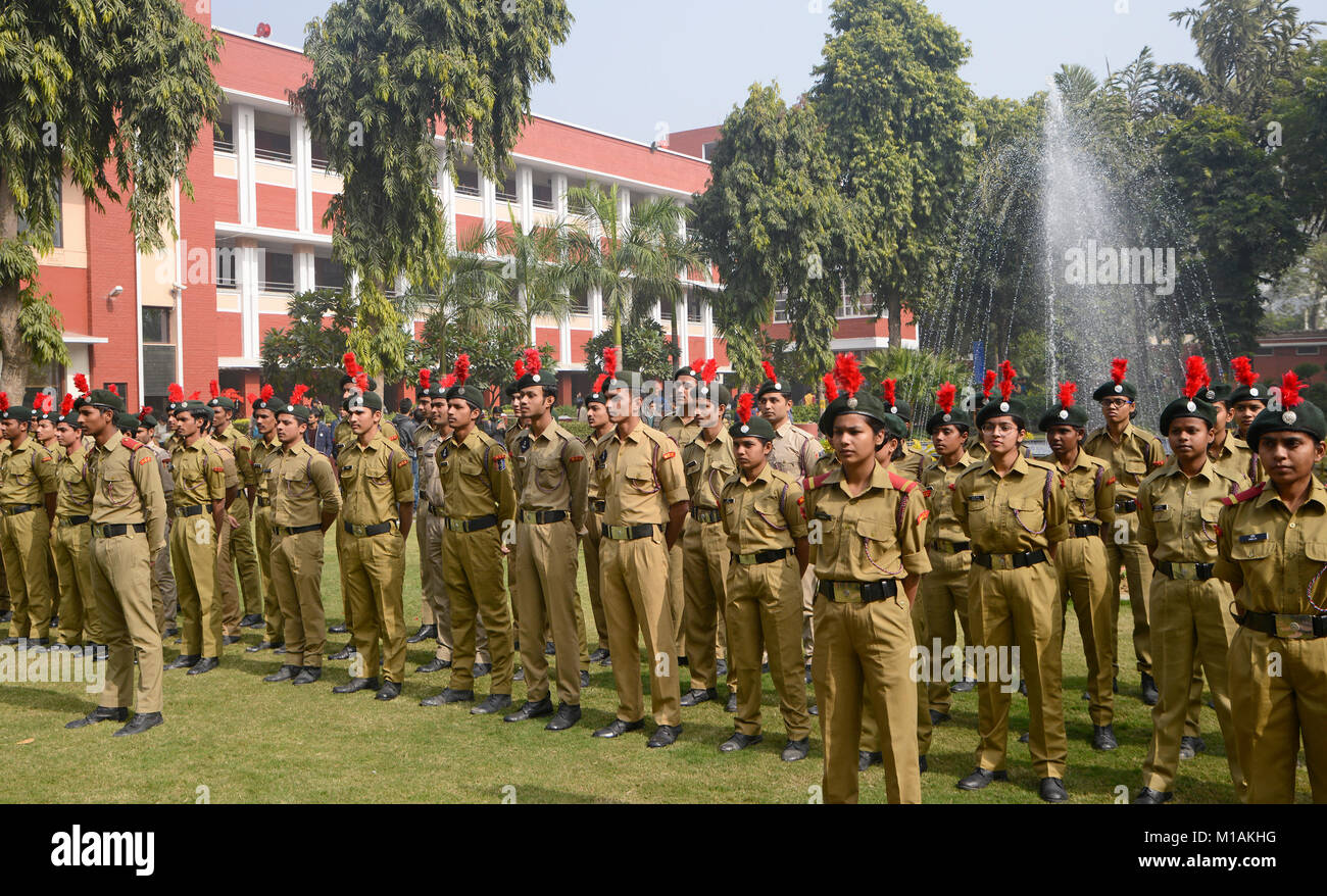 Parade by NCC cadets on occasion of Republic Day Stock Photo - Alamy