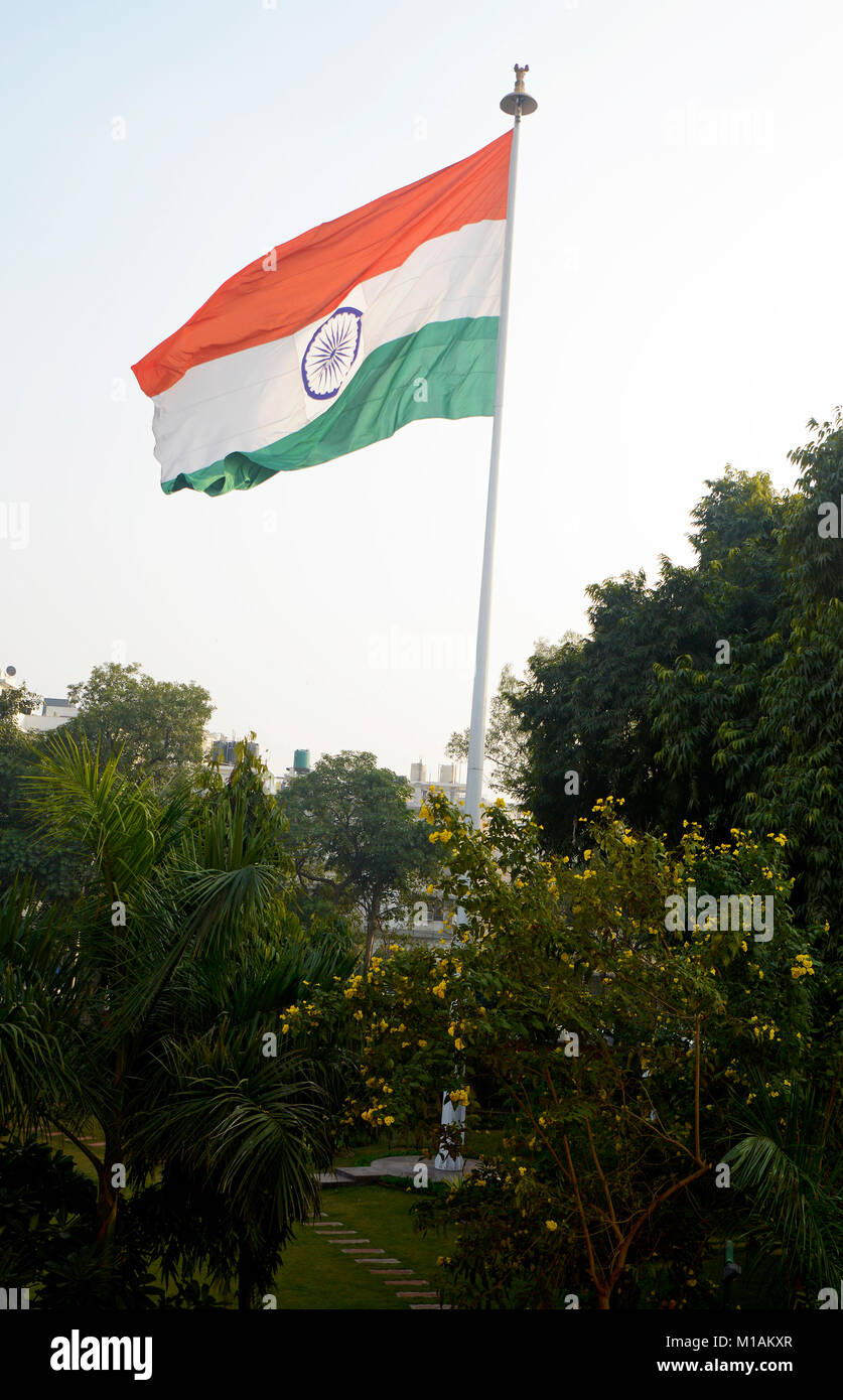Indian Flag Tringa Flying High at Independence day Stock Photo - Alamy