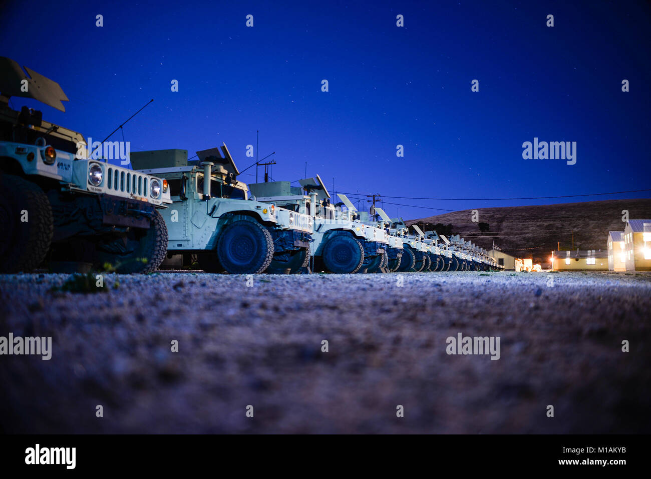 The 40th military police company out of Bell, California convoy up ...