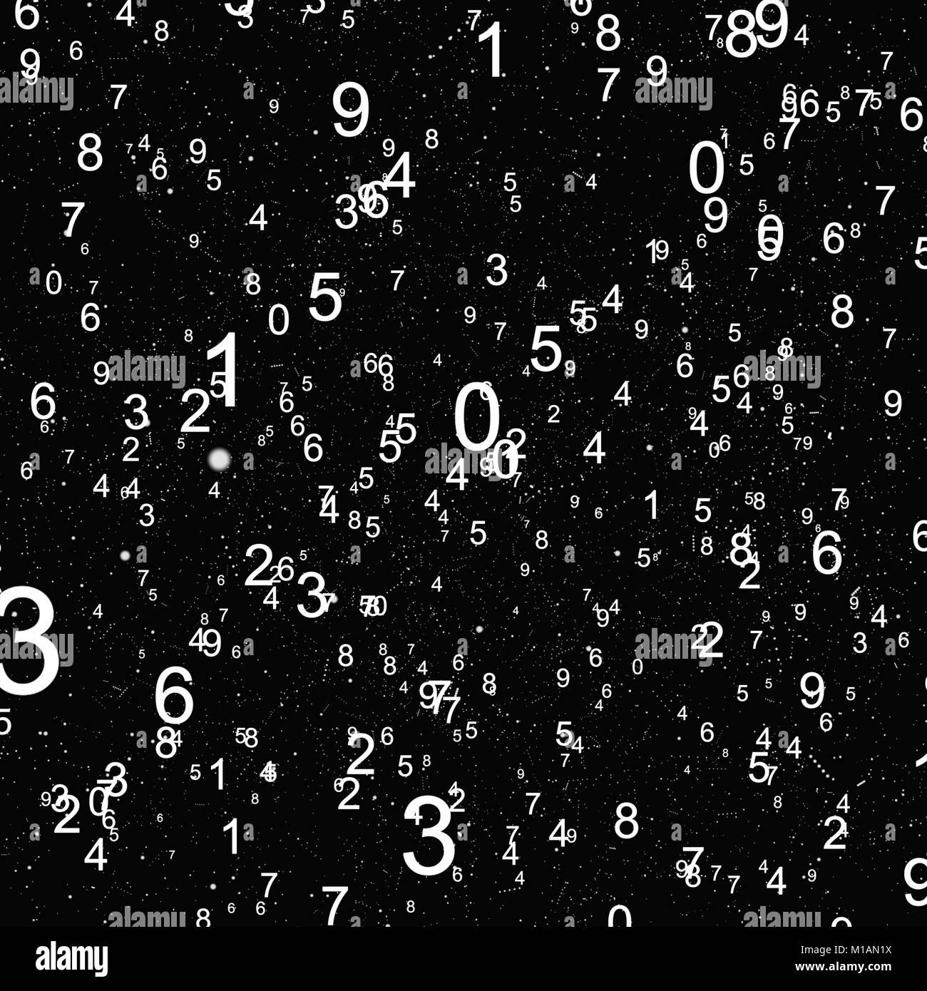 Abstract math number background Stock Photo - Alamy