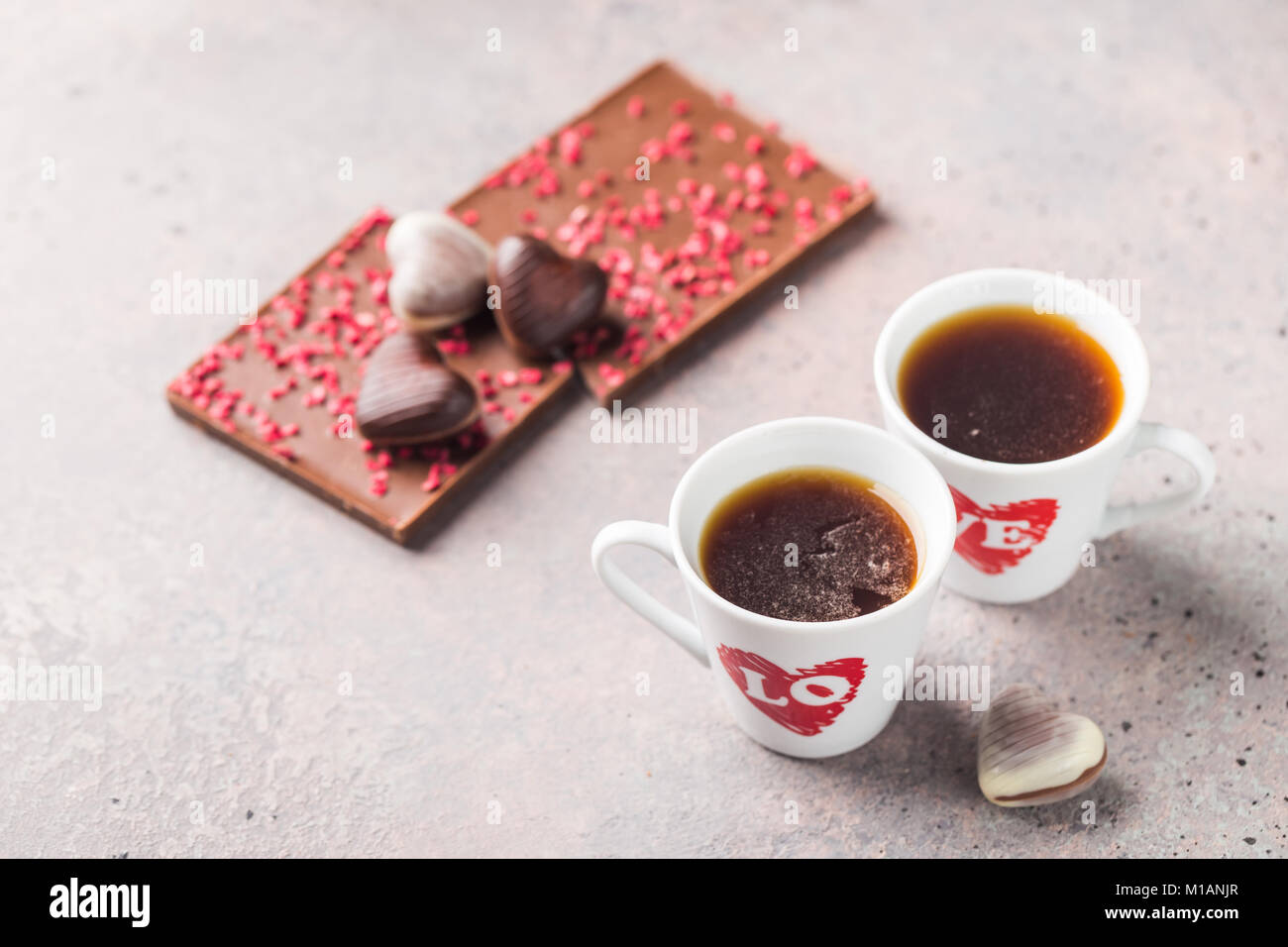 Two Cup of coffee Stock Photo - Alamy