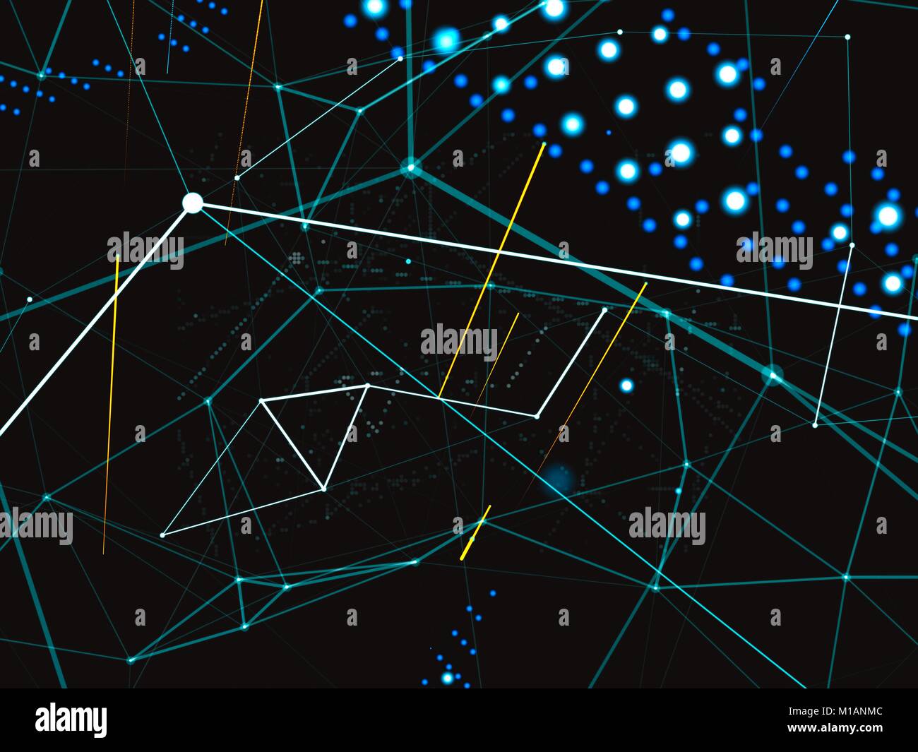 Social networks presented in abstract digital form Stock Photo - Alamy