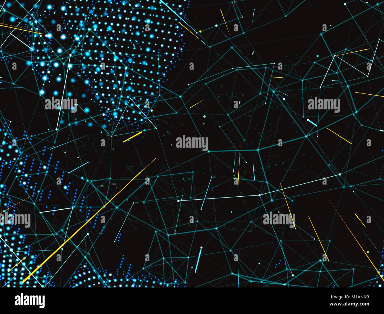 Abstract representation of the digital world Stock Photo - Alamy