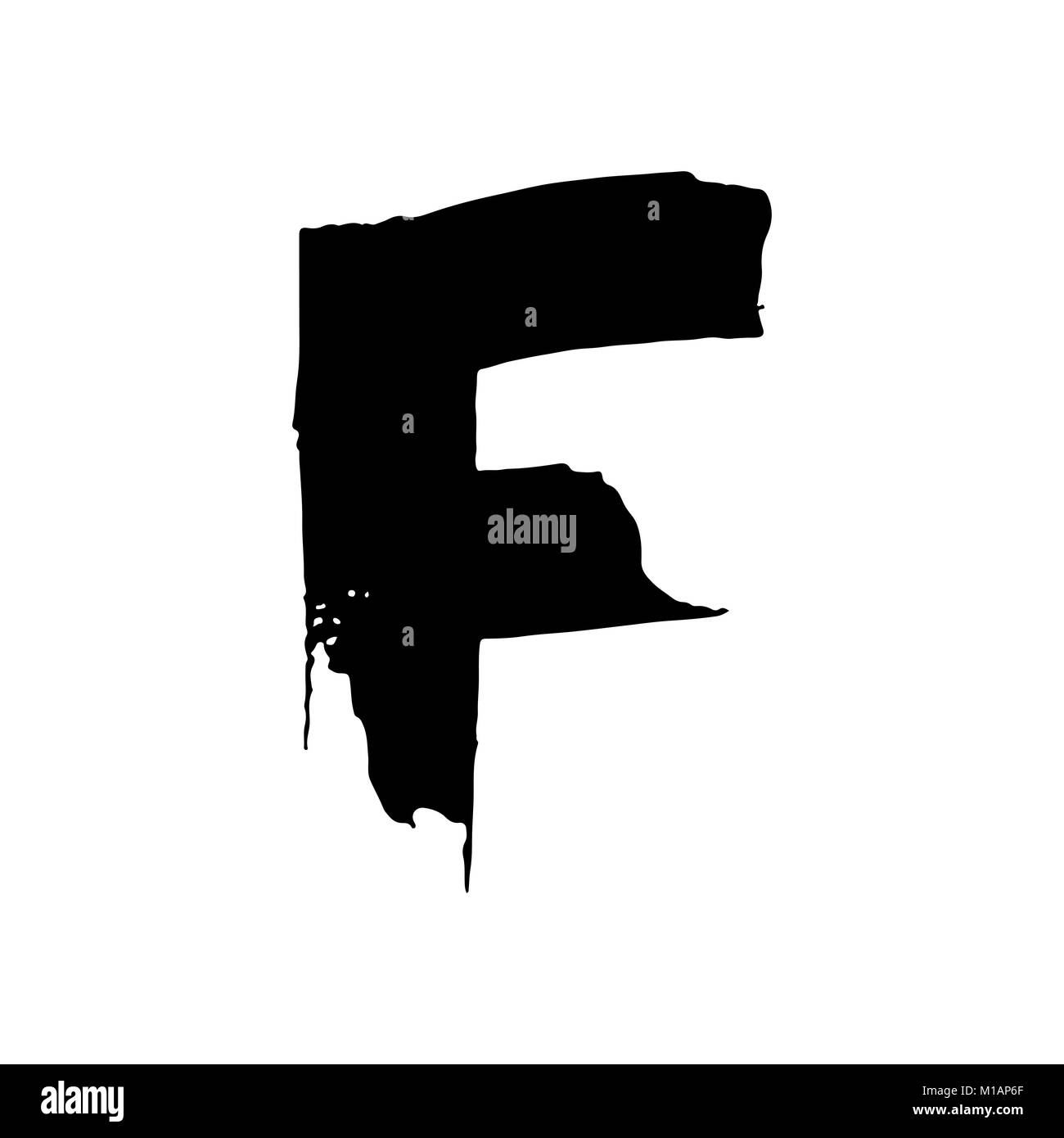 Letter F Graffiti Style