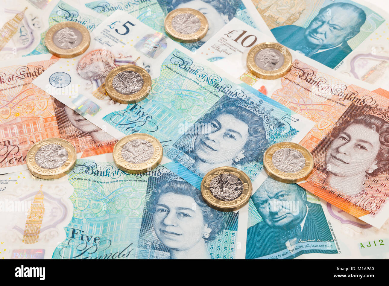1 pound notes hi-res stock photography and images - Alamy