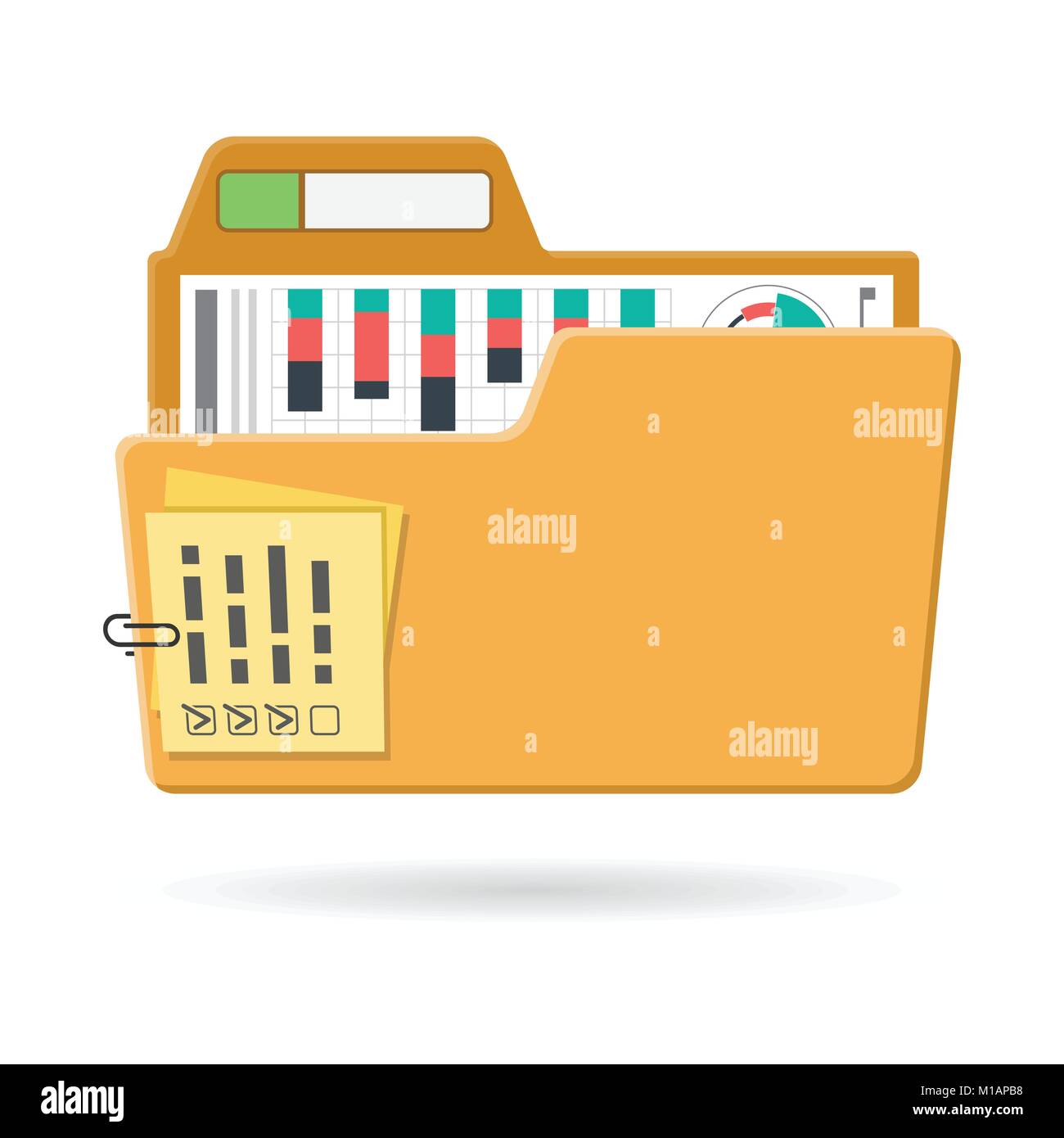 Folder file financial Stock Vector Images - Alamy