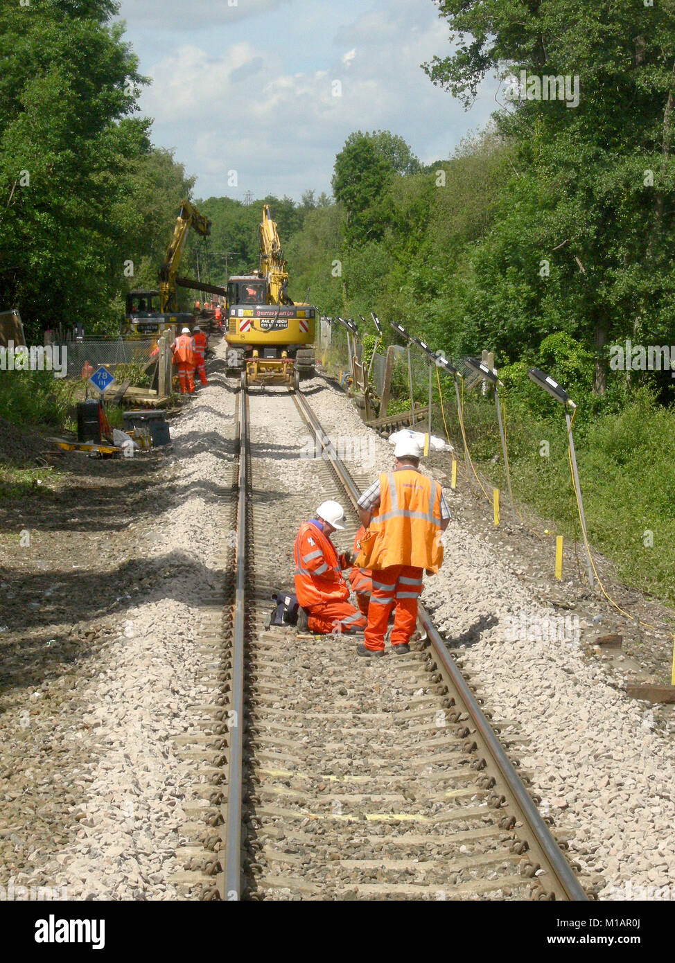 Railway engineers hard hat hi-res stock photography and images - Alamy