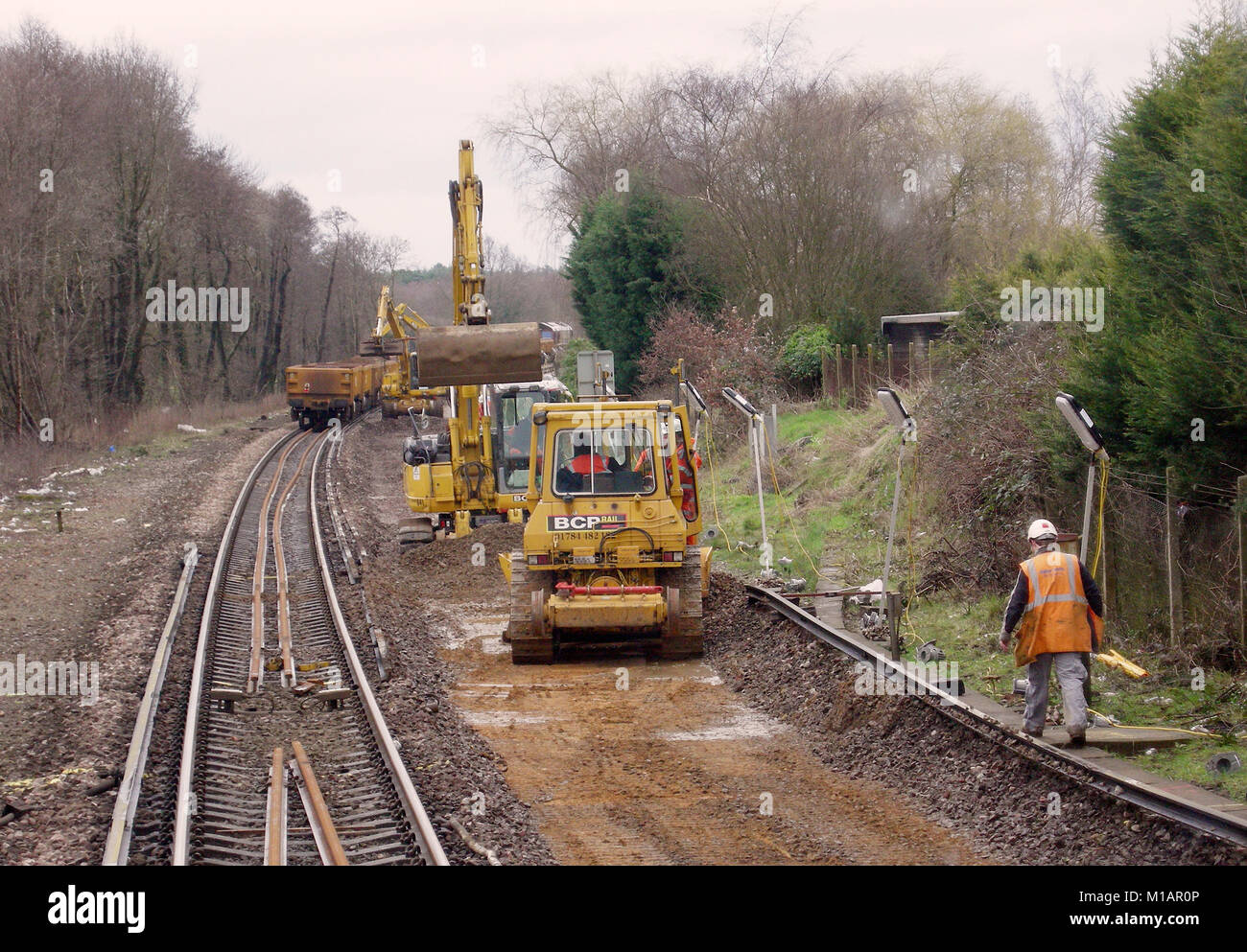 Railway bulldozer hi-res stock photography and images - Alamy
