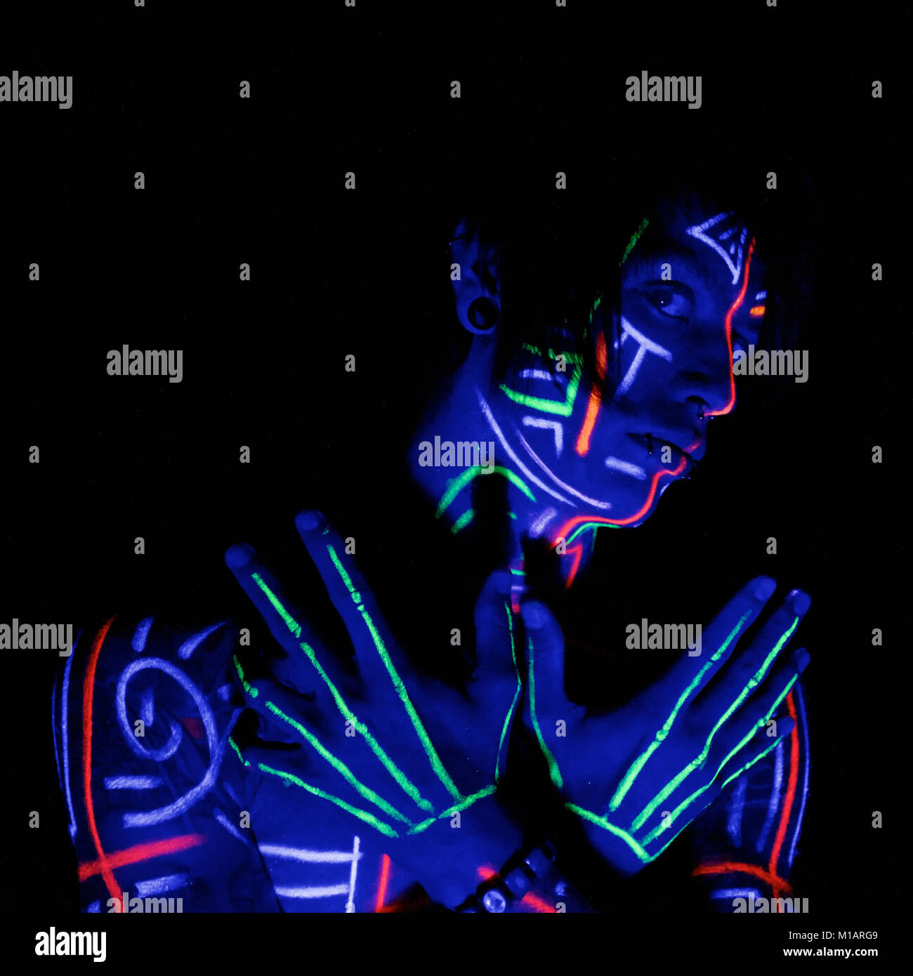 Ultraviolet photography hi-res stock photography and images - Alamy