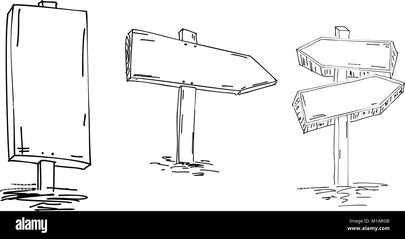 Double arrows. Hand drawn sketch. Vector illustration. Direction sign ...