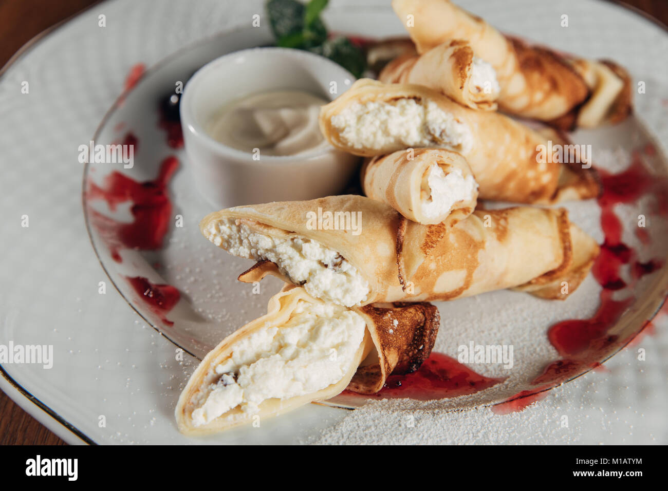 Crepes with cheese hi-res stock photography and images - Alamy