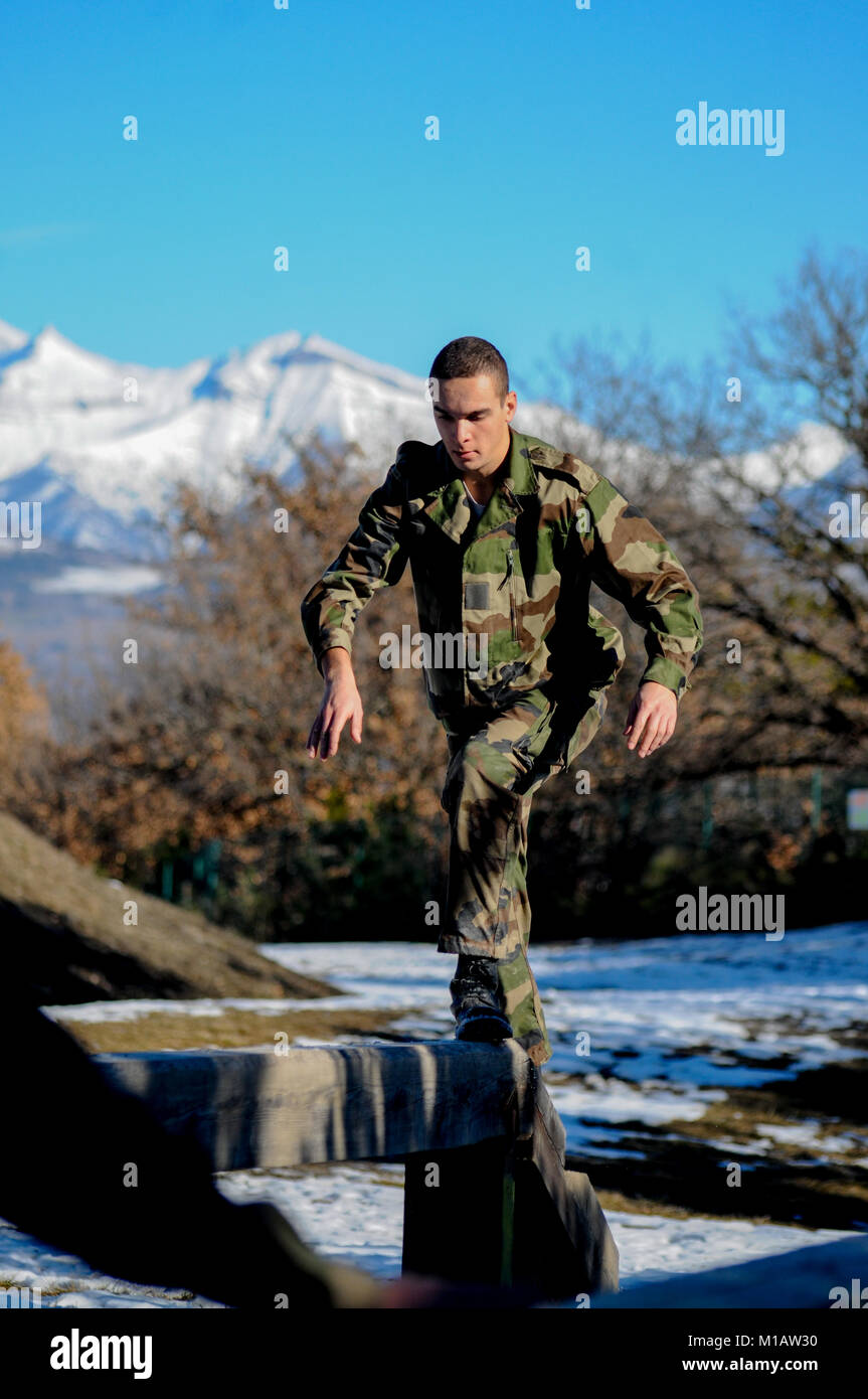 Young French Volunteers at CFIM (Iniatial Military Training Center) in ...