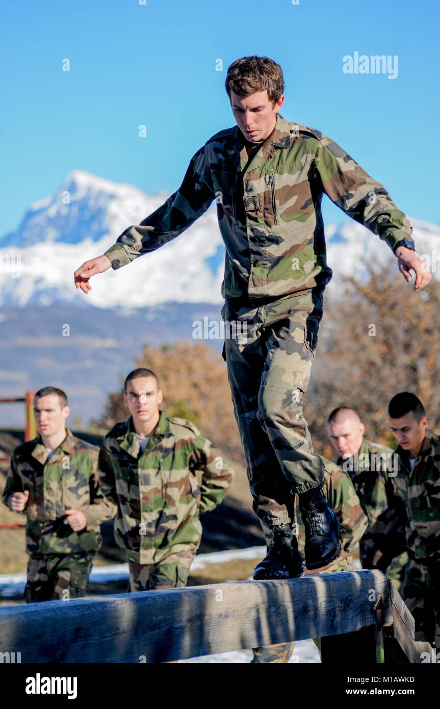 Young French Volunteers at CFIM (Iniatial Military Training Center) in ...