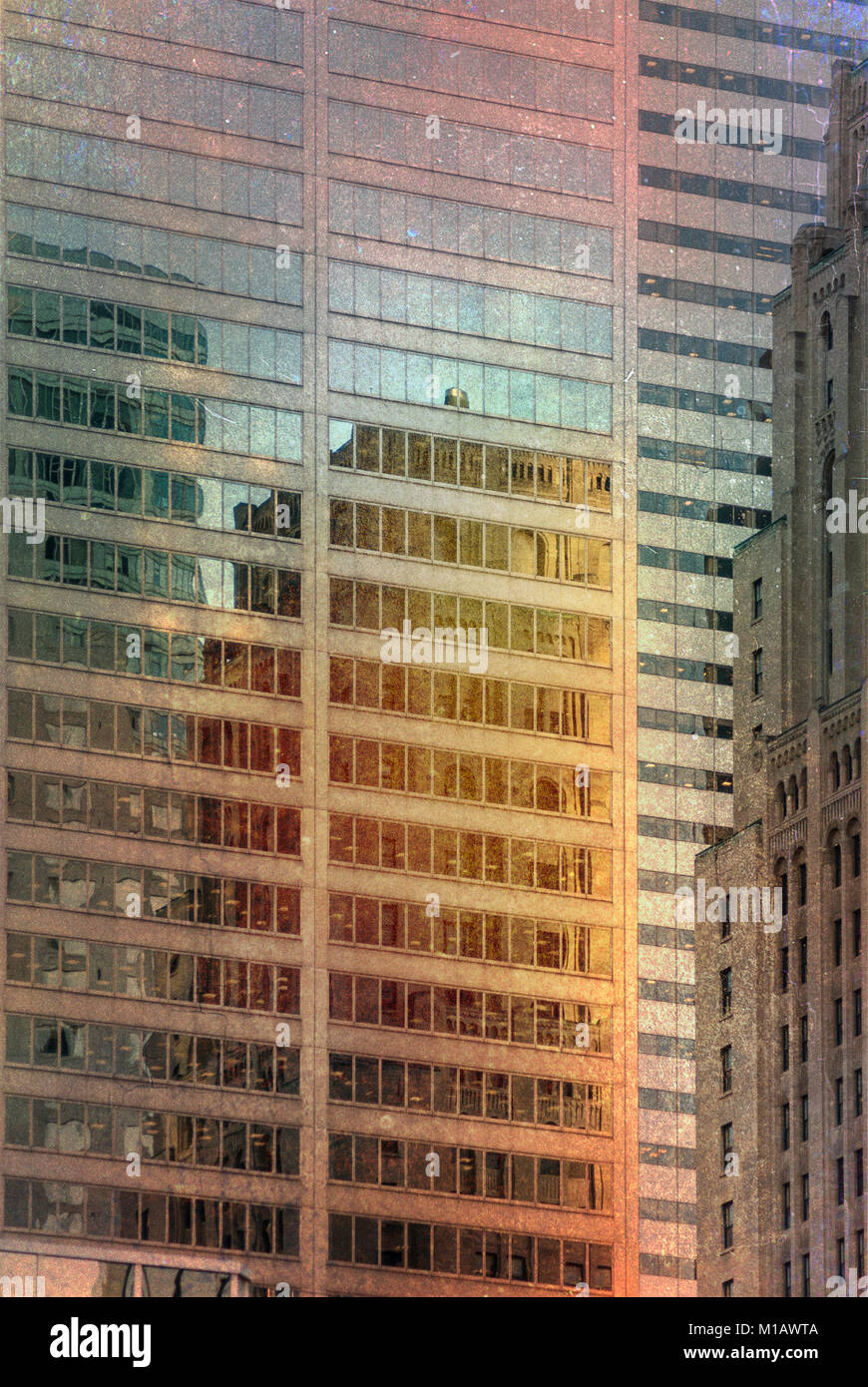Bank office towers in the financial district of toronto hi-res stock ...