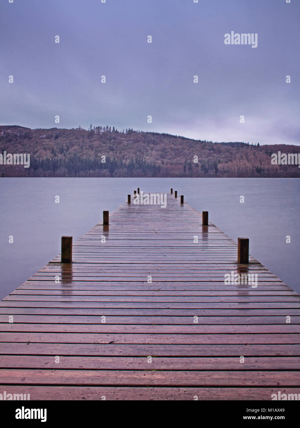 A long exposure captures some movement in the clouds and smooths the ...