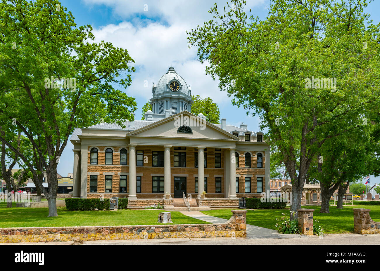 Texas, Hill Country, Mason County Courthouse completed 1910 Stock Photo ...