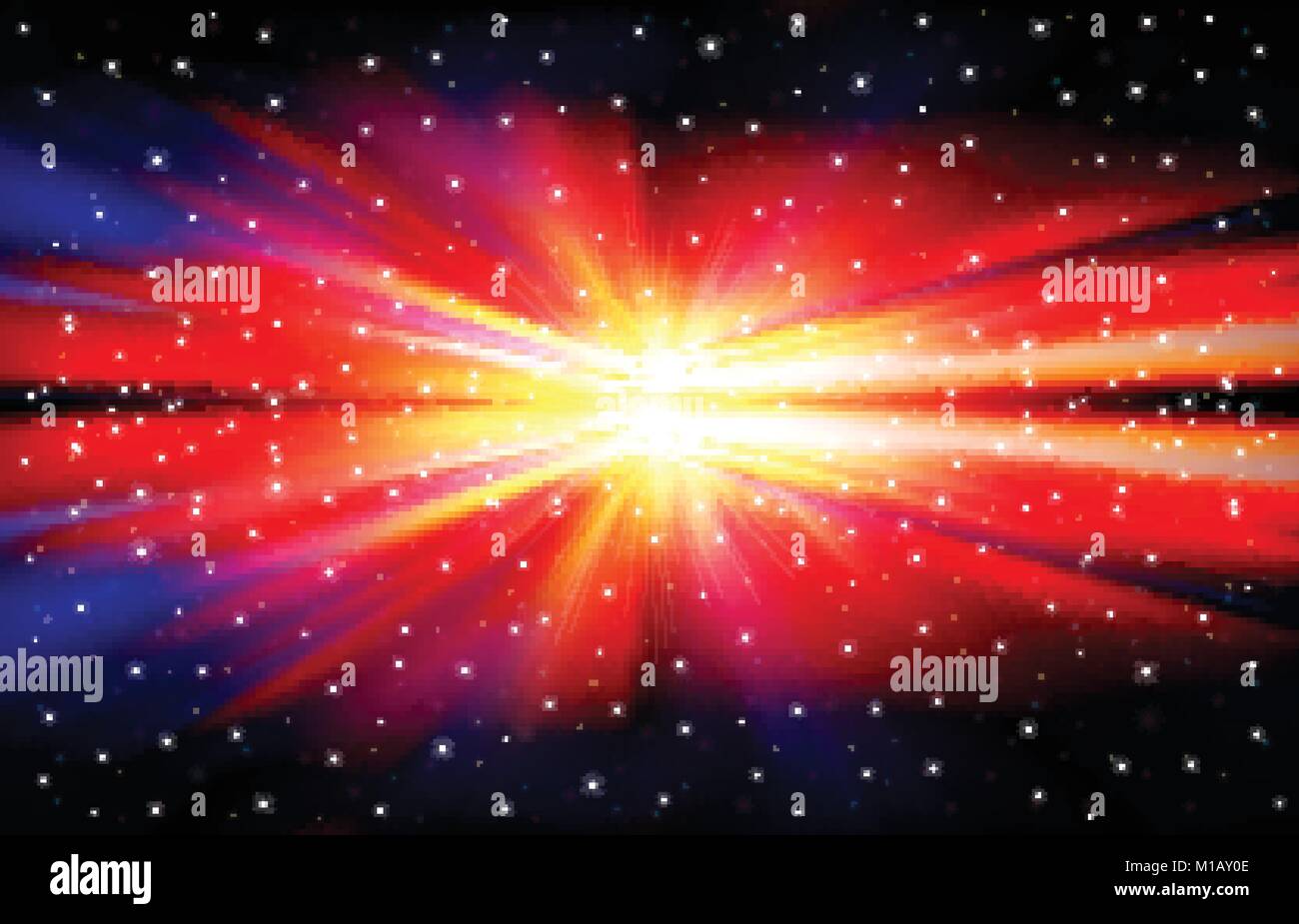 Star exploding space Stock Vector Images - Alamy