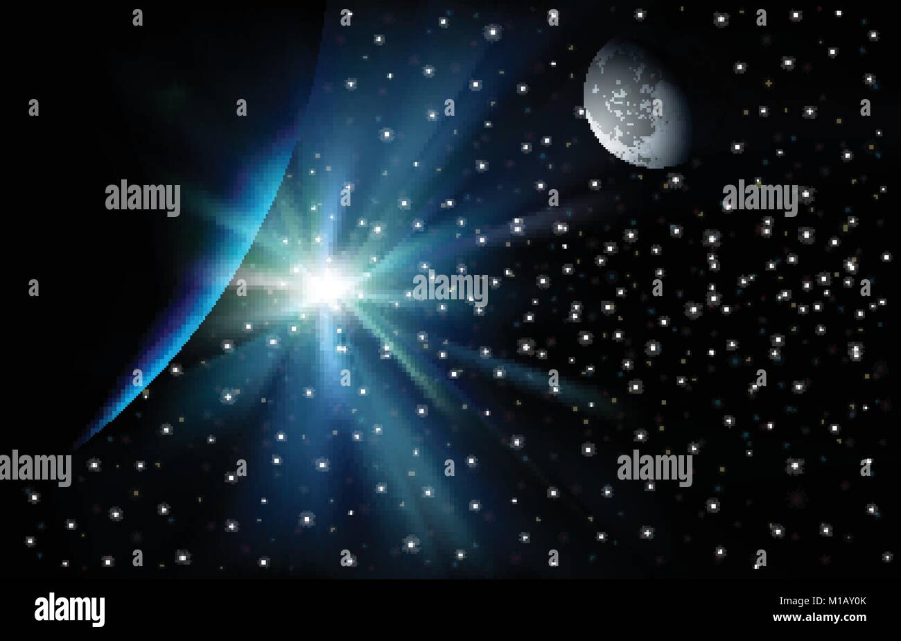 Deep space image Stock Vector Images - Alamy