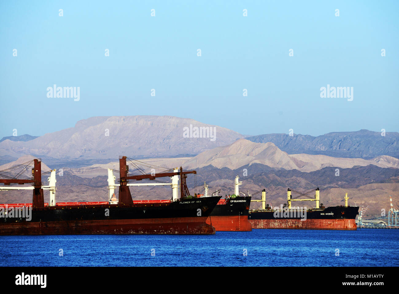 The Aqaba port Stock Photo - Alamy
