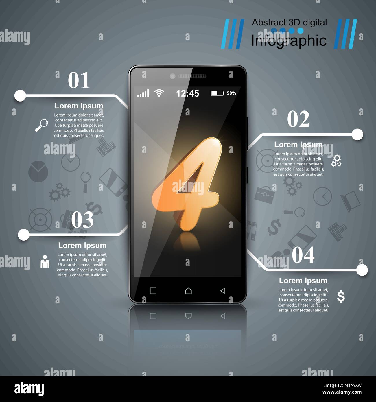 Smartwatch icon. Abstract infographic Stock Vector Image & Art - Alamy