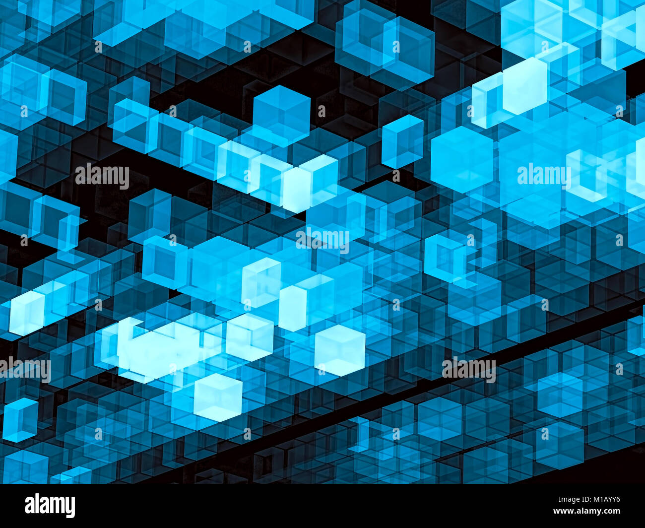 Cubes matrix - abstract digitally generated image Stock Photo - Alamy