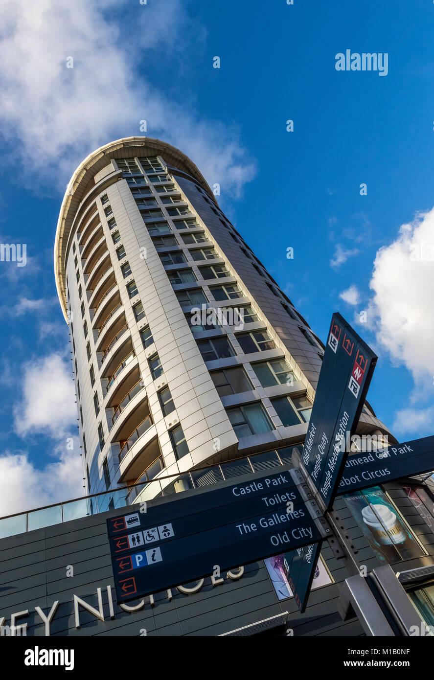 Bristol UK: Eclipse apartments part of the Harvey Nicols building Stock ...