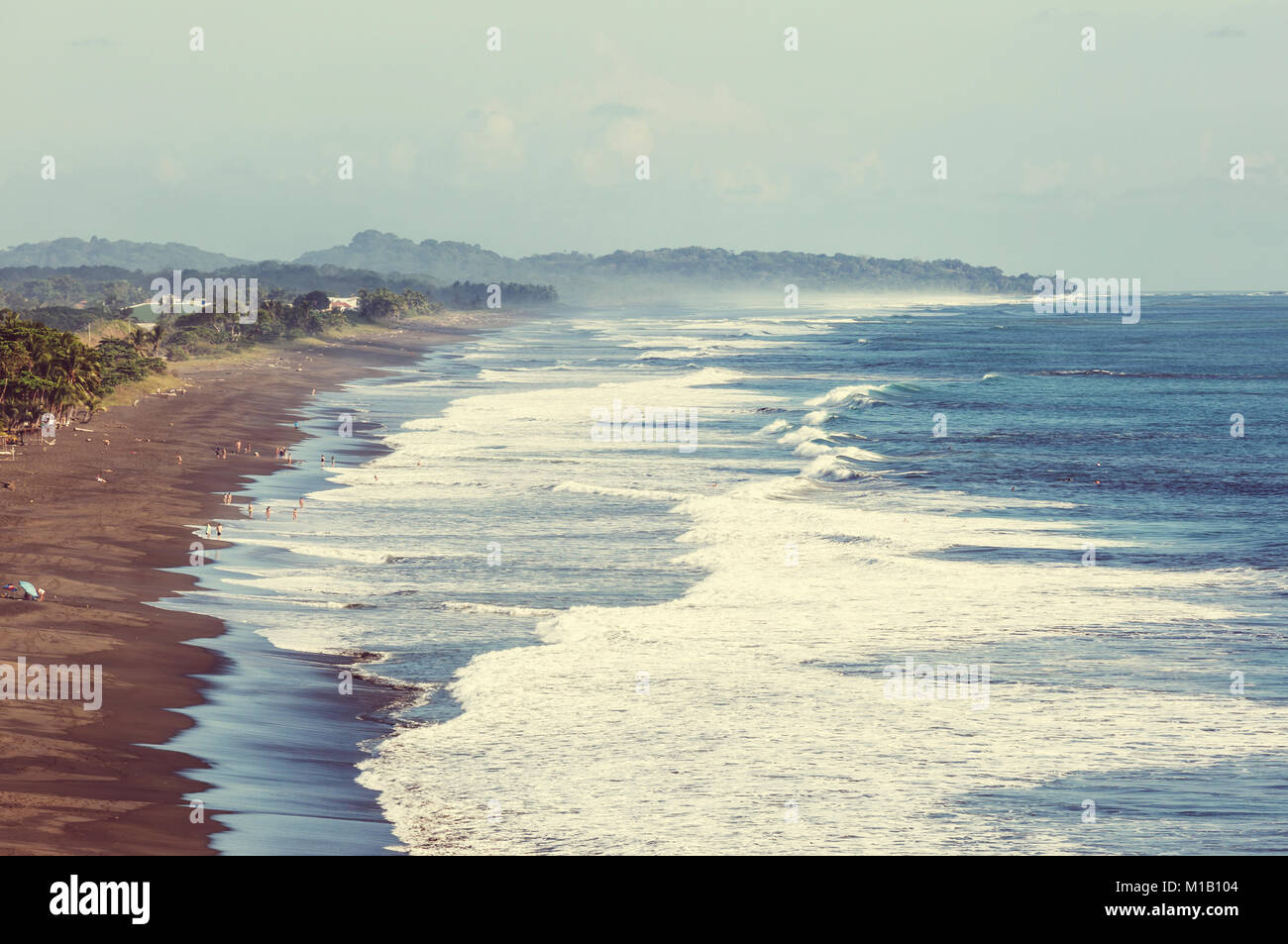 Beautiful tropical Pacific Ocean coast in Costa Rica Stock Photo - Alamy