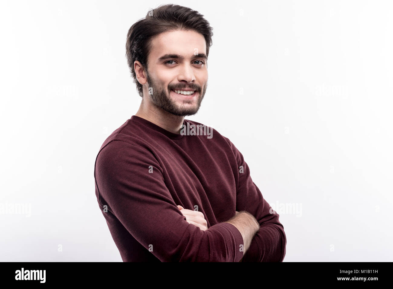 Man folding his arms hi-res stock photography and images - Alamy