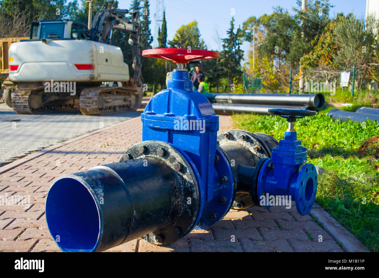 Installing new water main hi-res stock photography and images - Alamy