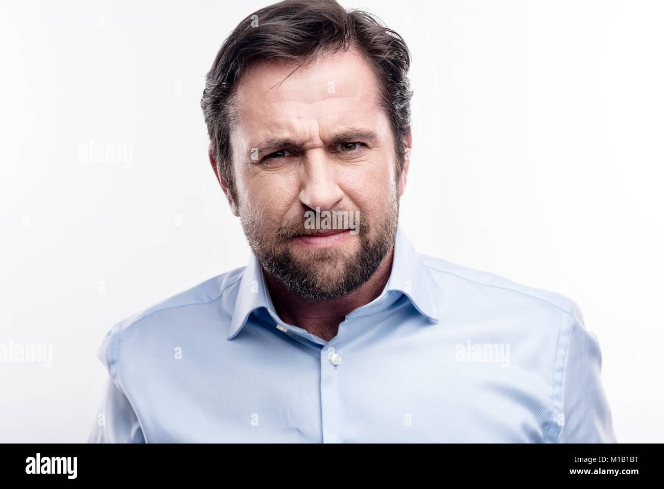 Portrait angry casual middle aged hi-res stock photography and images ...