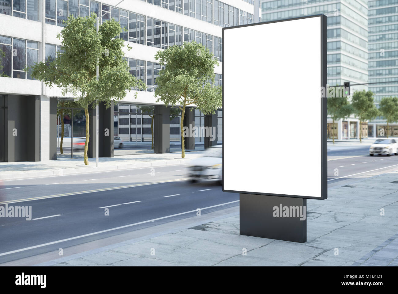 3d rendering of billboard mockup Stock Photo - Alamy