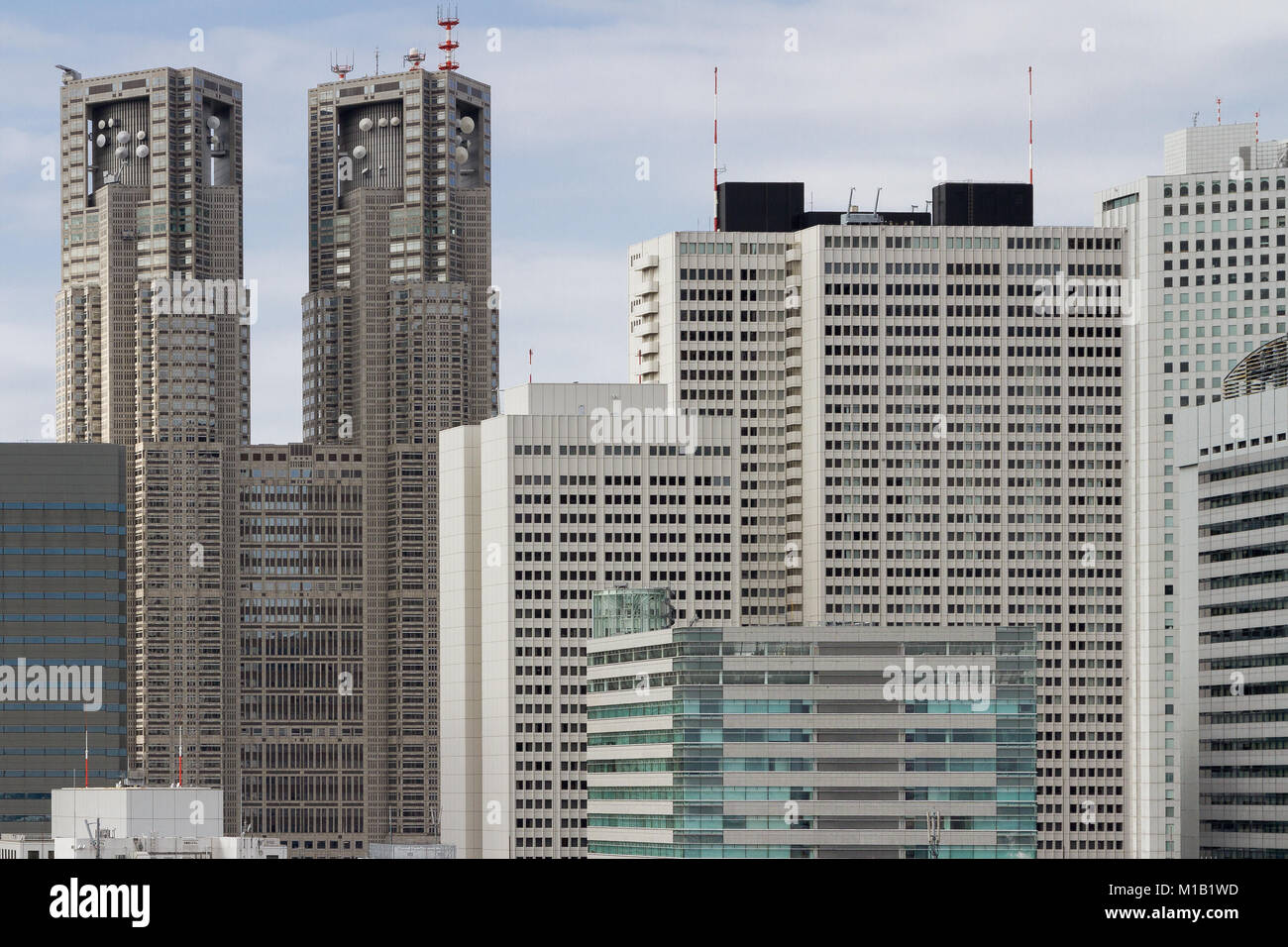 The Tokyo Metropolitan Government Towers in Shinjuku, Tokyo, Japan ...