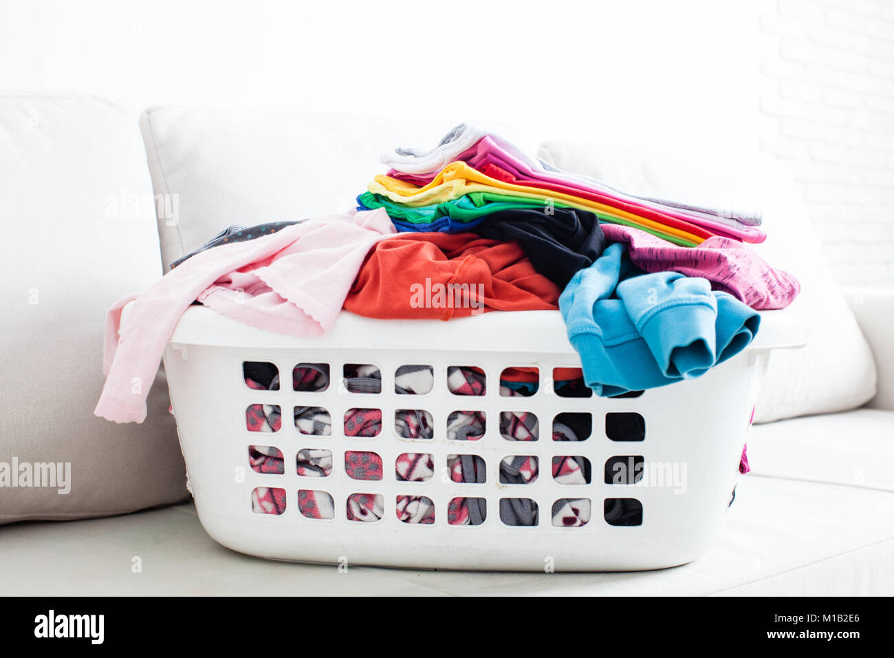 Colorful clean clothes Stock Photo - Alamy