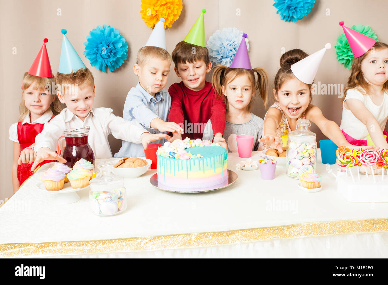 Happy birthday party Stock Photo - Alamy