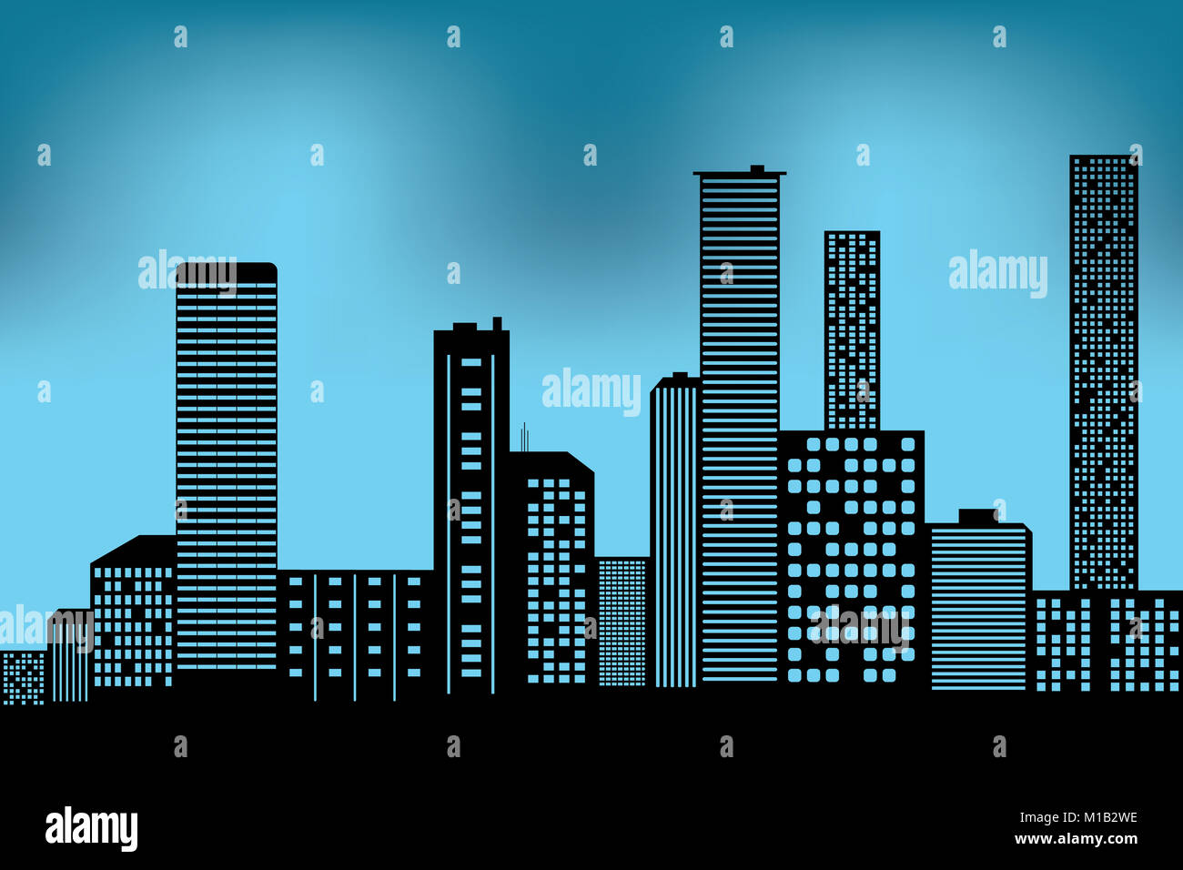 city scape black architectural building icon. design silhouette flat ...