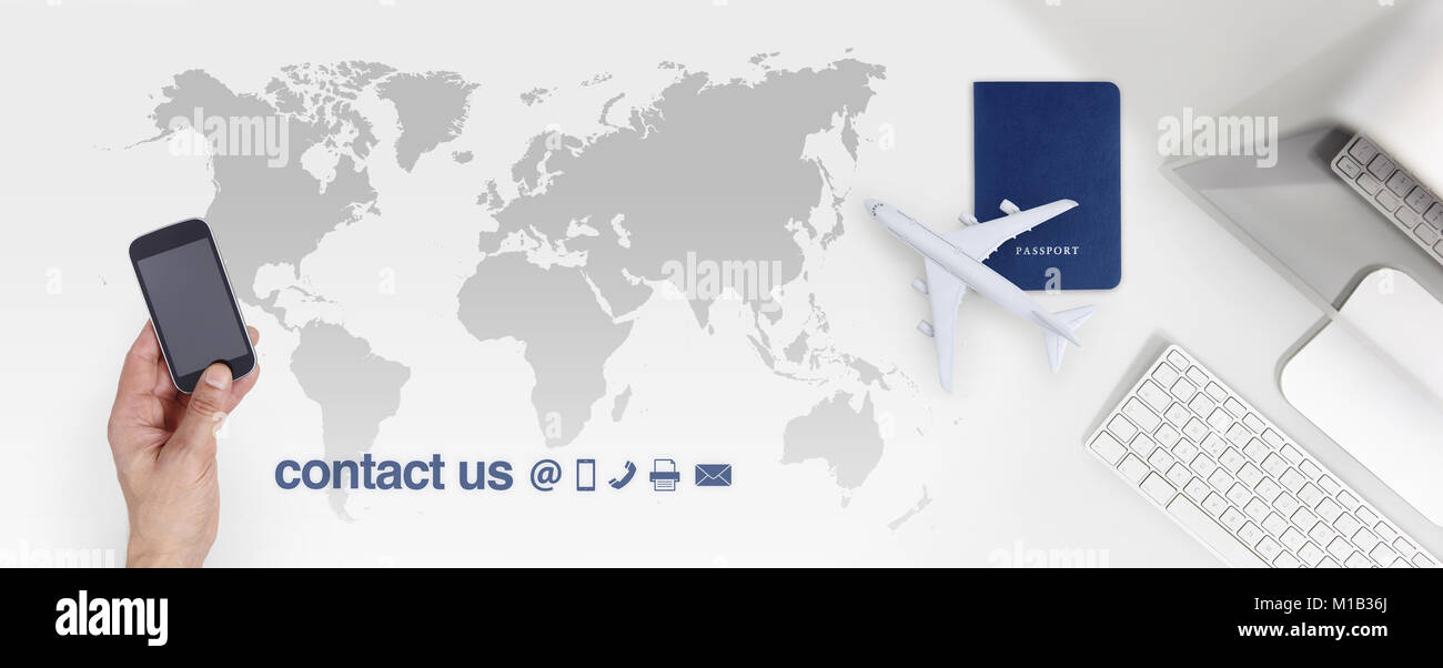 Air ticket booking on phone hi-res stock photography and images - Alamy