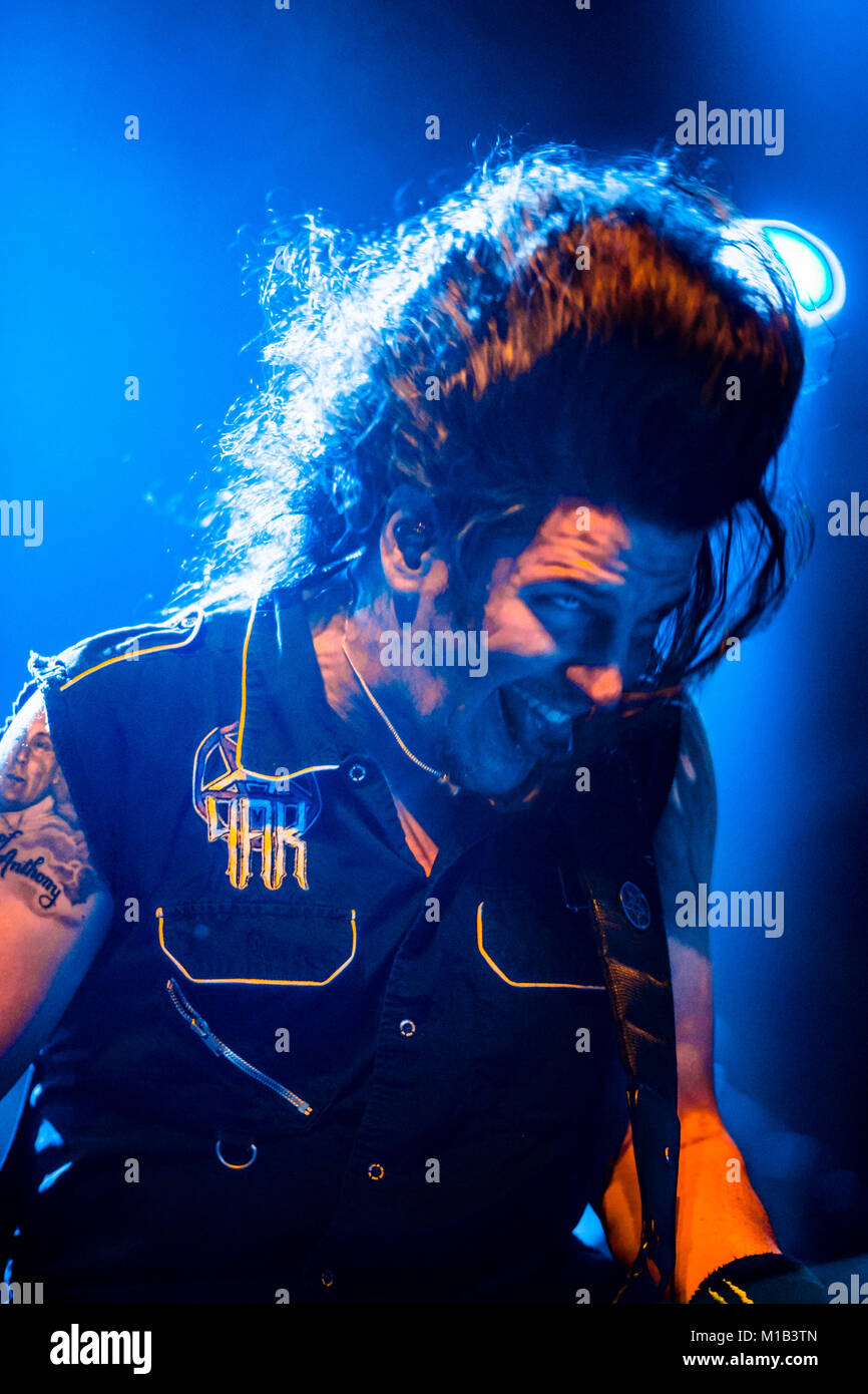 The American thrash metal band Anthrax performs a live concert at USF ...