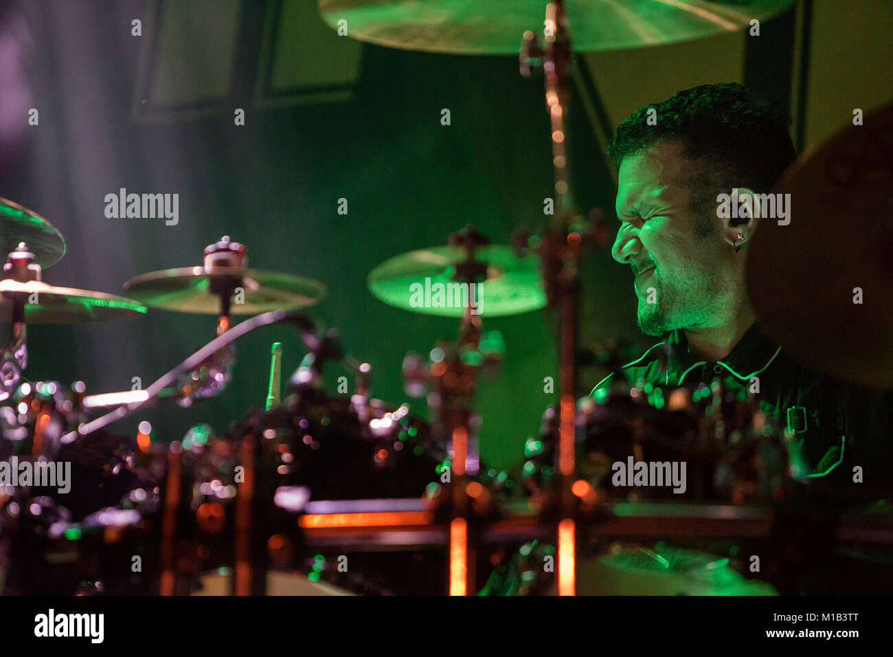 The American thrash metal band Anthrax performs a live concert at USF ...