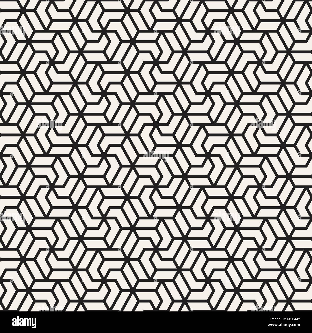 Vector seamless stripes pattern. Modern stylish texture with monochrome ...