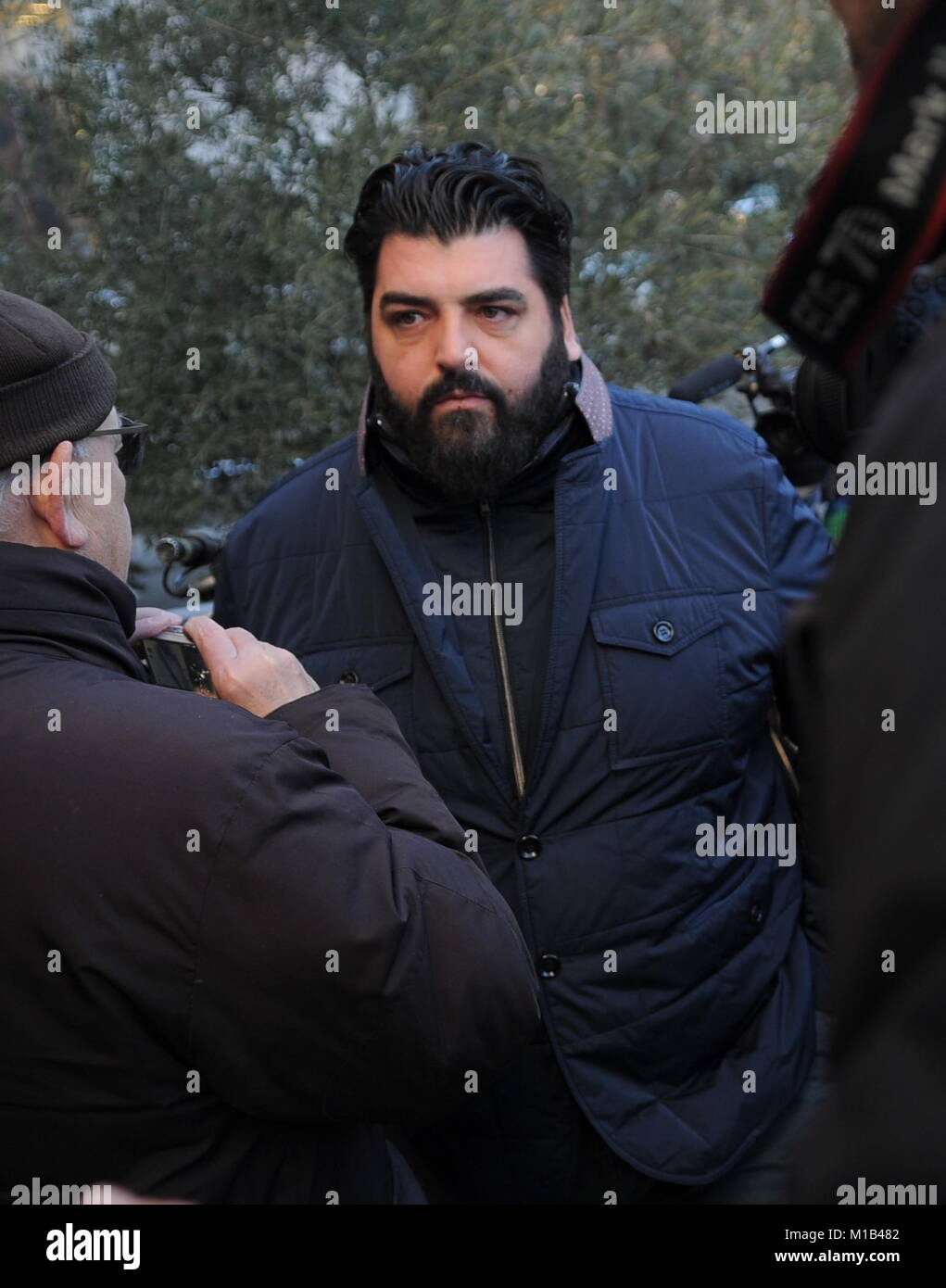 The funeral of Italian chef Gualtiero Marchesi at the Santa Maria del ...