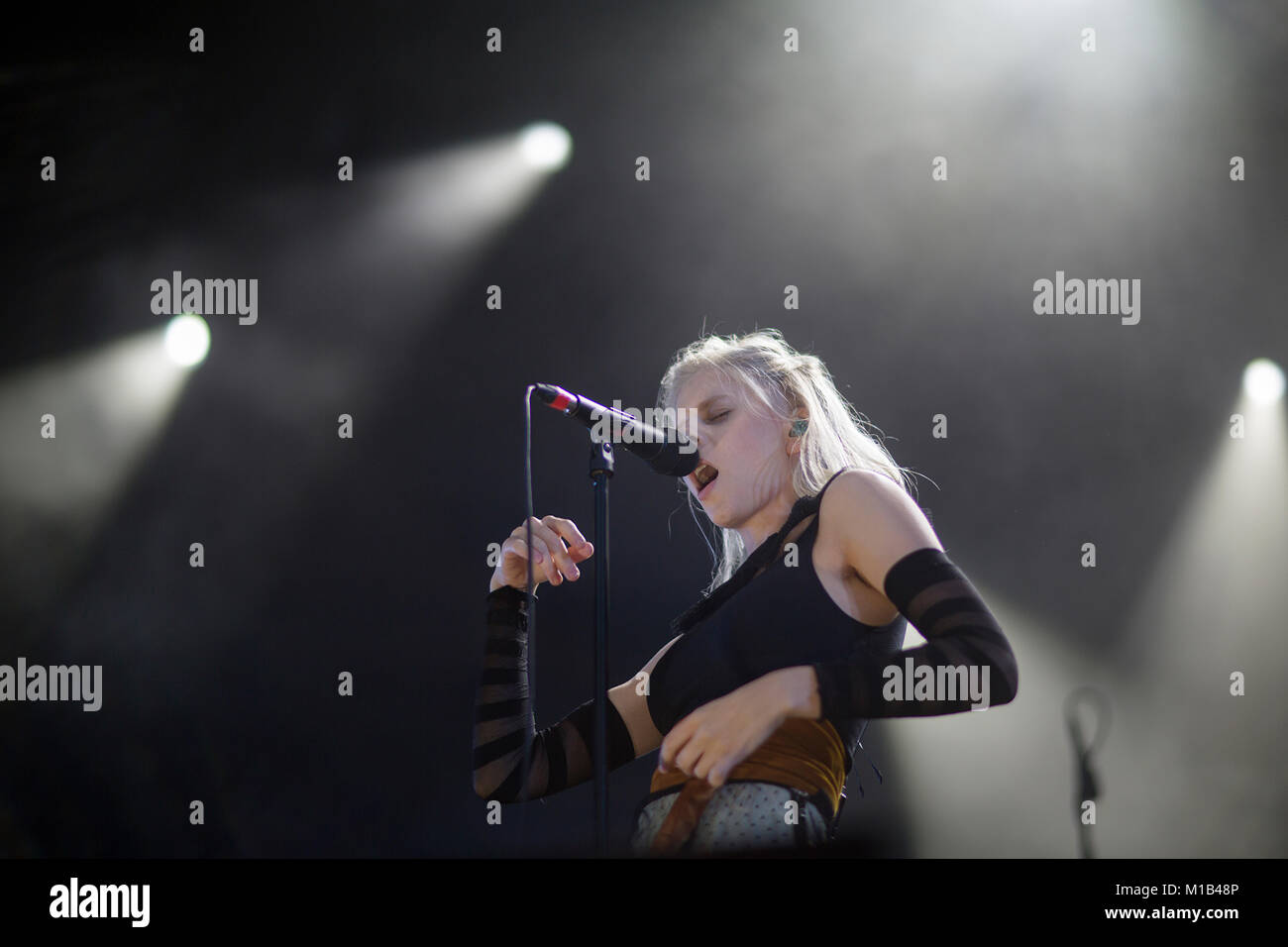 The talented Norwegian singer, musician and songwriter AURORA performs ...