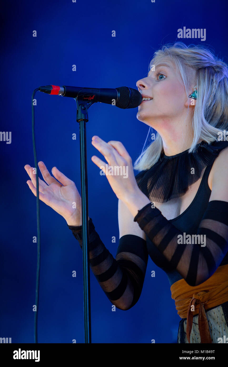 The talented Norwegian singer, musician and songwriter AURORA performs ...