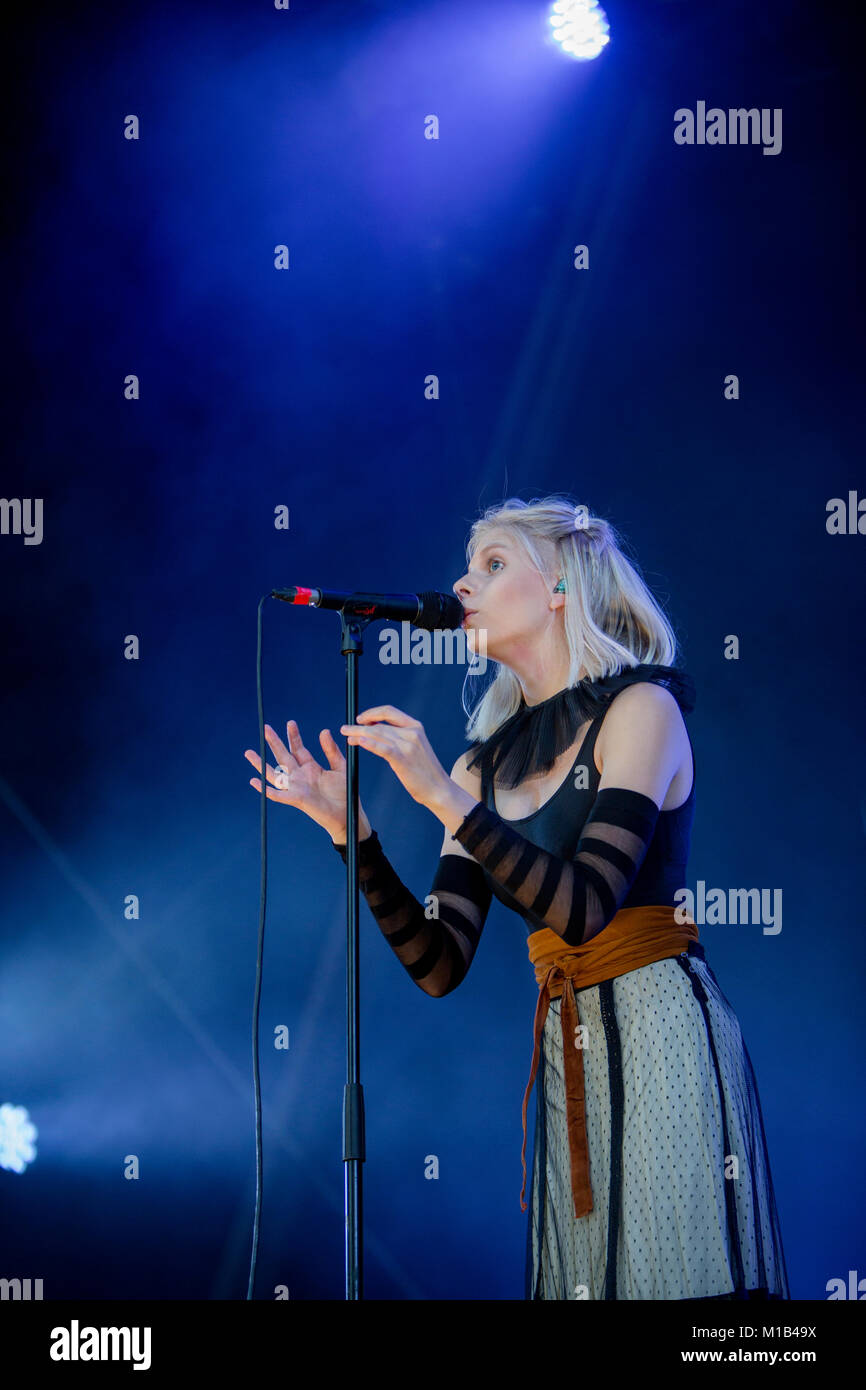 The talented Norwegian singer, musician and songwriter AURORA performs ...