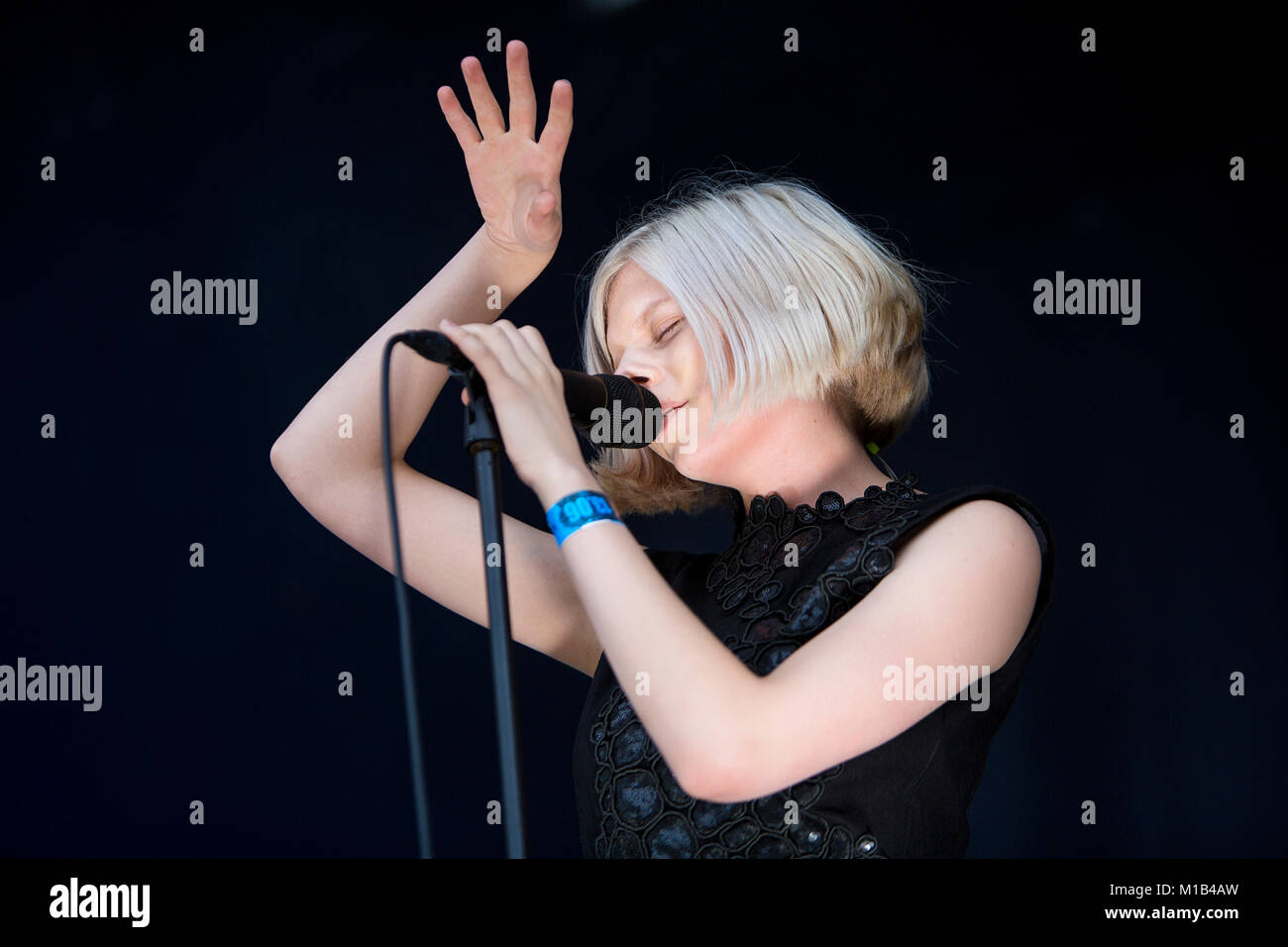 The talented Norwegian singer, musician and songwriter AURORA performs ...