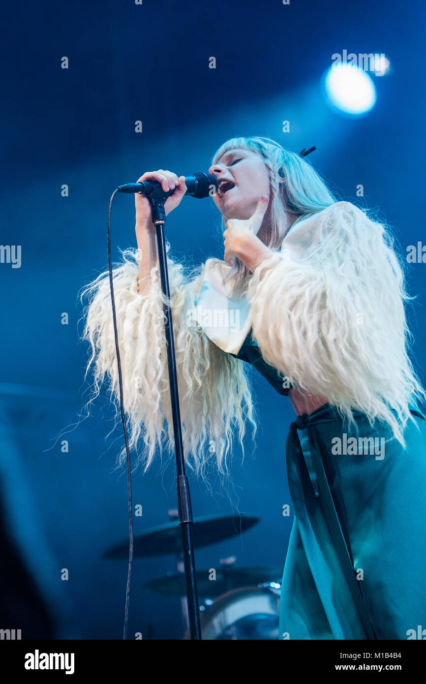 Norway, Bergen – June 17, 2017. The talented Norwegian singer, musician ...