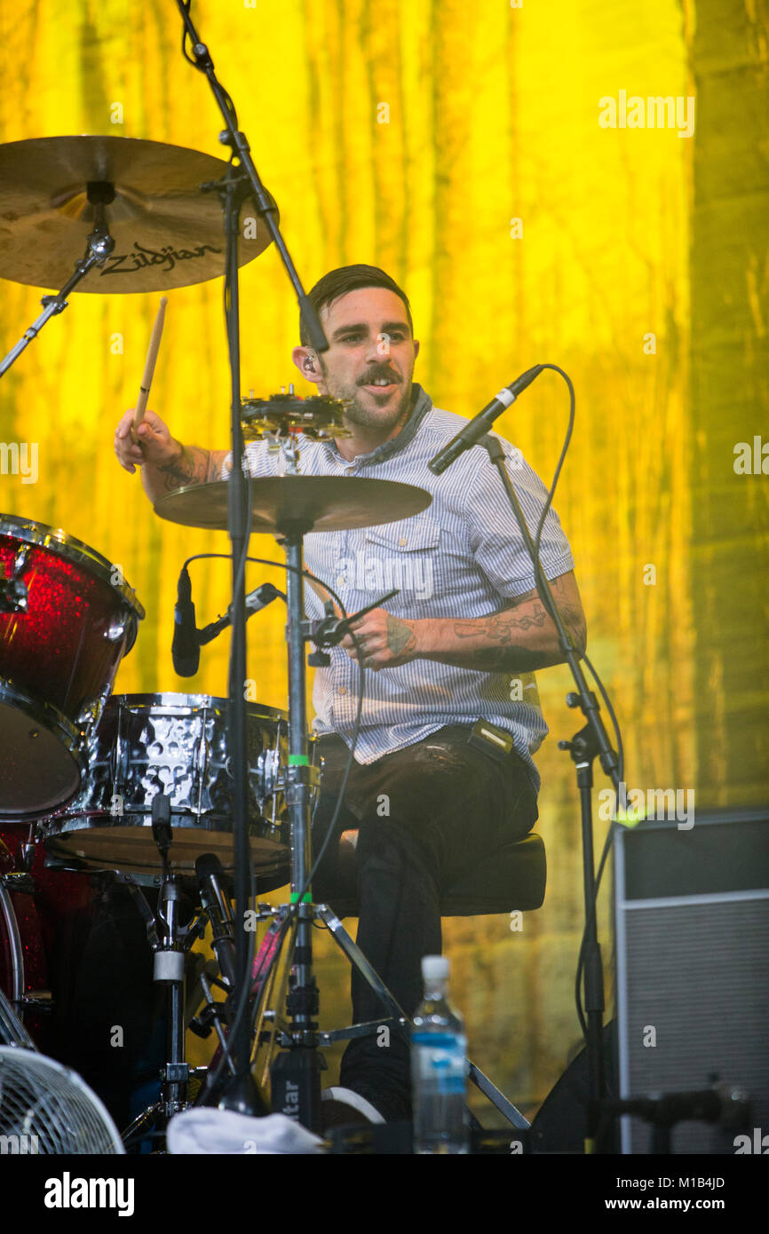 The American rock band Band of Horses performs a live concert at the ...
